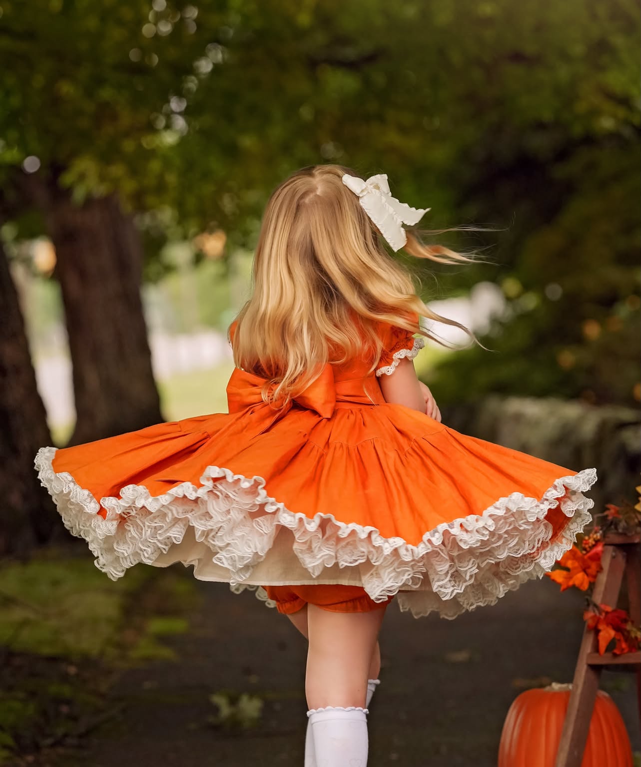 QUINN'S HARVEST DRESS *PRE-ORDER – Hummingbirds and Flowers